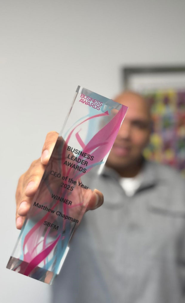 SBFM’s Matt Chapman wins CEO of the Year - Cleaning Hygiene Today